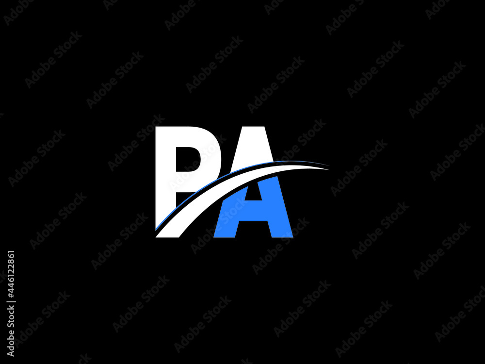 Letter PA Logo Image, pa Letter Logo Design For Business Stock Vector ...