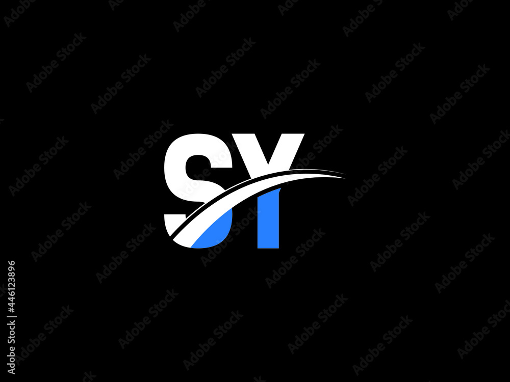 Letter SY Logo Image, sy Letter Logo Design For Business Stock Vector ...