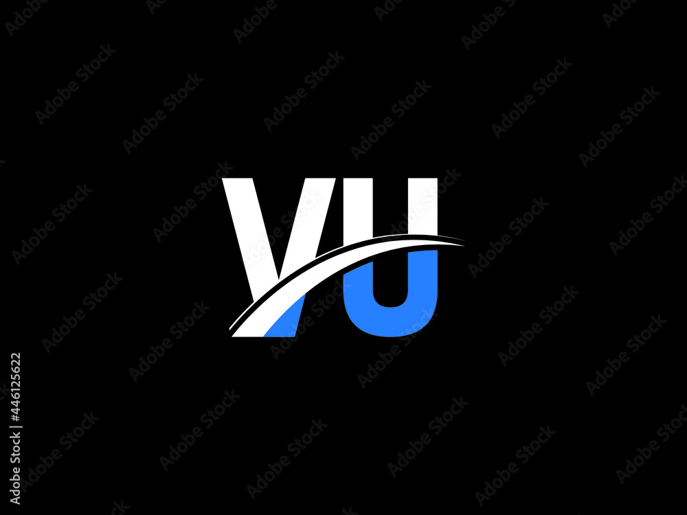 Letter VU Logo Image, vu Letter Logo Design For Business Stock Vector ...