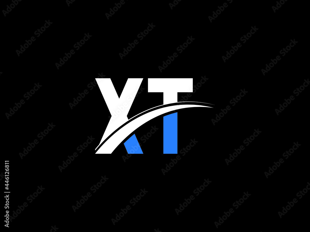 Letter XT Logo Image, xt Letter Logo Design For Business Stock Vector ...