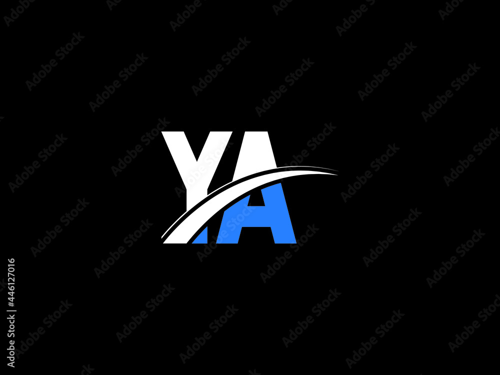 Letter YA Logo Image, ya Letter Logo Design For Business Stock Vector ...