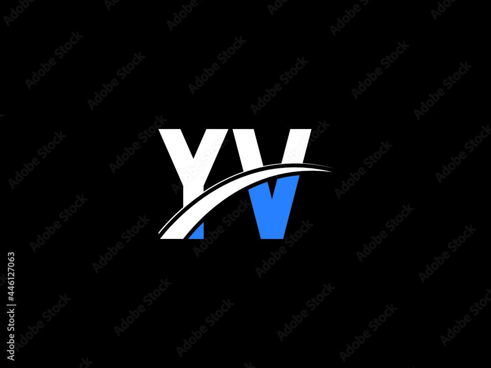 Letter YV Logo Image, yv Letter Logo Design For Business Stock Vector ...