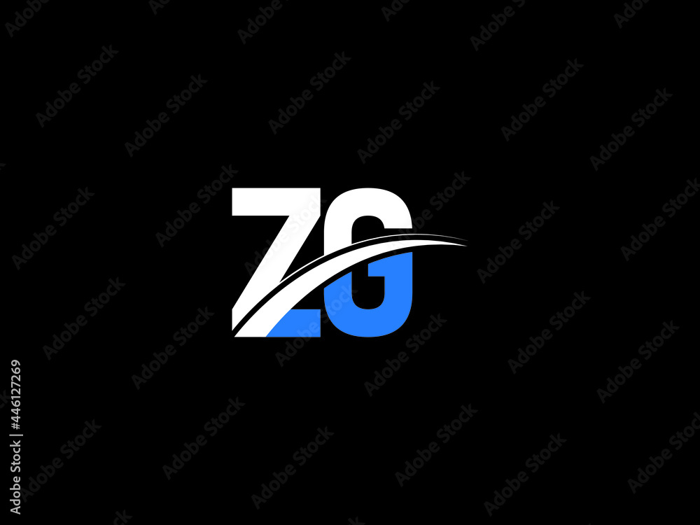 Letter ZG Logo Icon, colorful zg logo image vector for business Stock ...