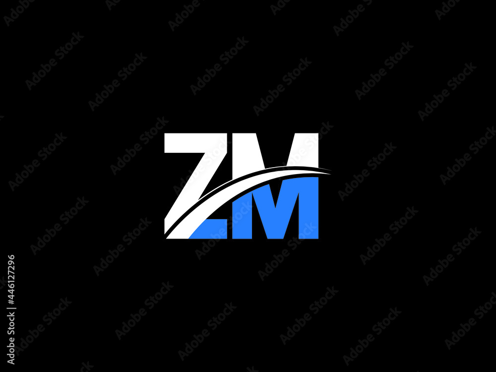 Letter ZM Logo Icon, colorful zm logo image vector for business Stock ...