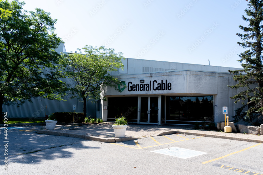 Brampton, On, Canada - July 10, 2021: General Cable Canada office in ...