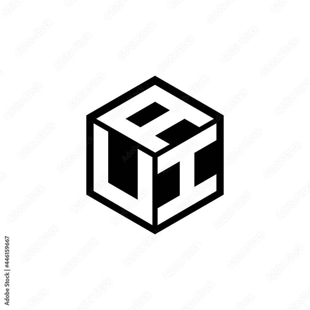 UIA letter logo design with white background in illustrator, vector ...