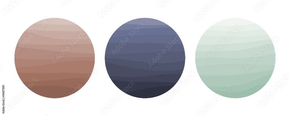 Gradient soil and rock layers set. Subsurface cross section Stock ...