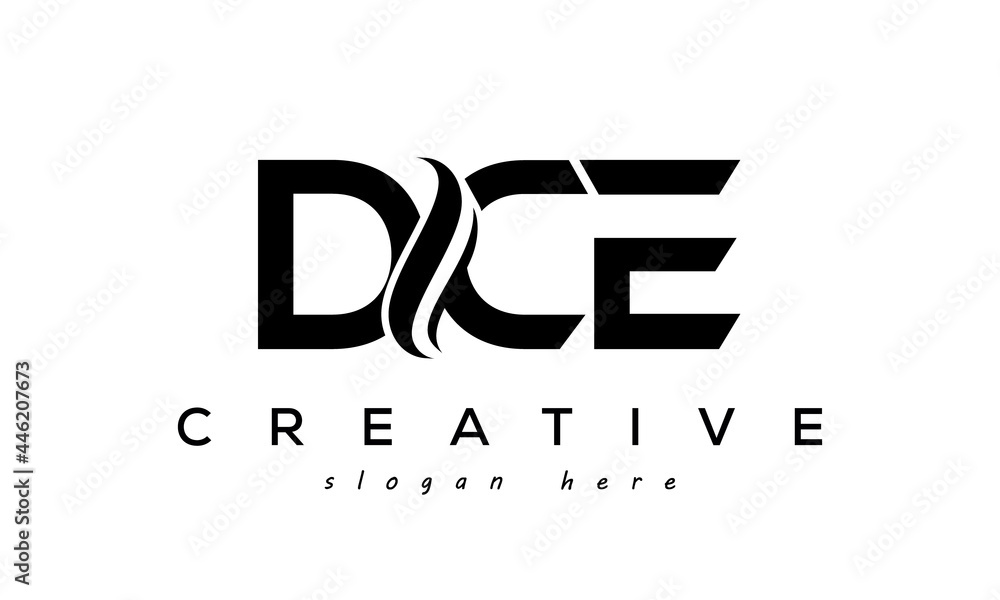 Letter DCE creative logo design vector Stock Vector | Adobe Stock