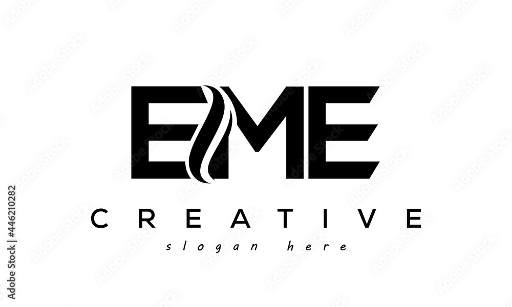 Letter EME creative logo design vector Stock Vector | Adobe Stock