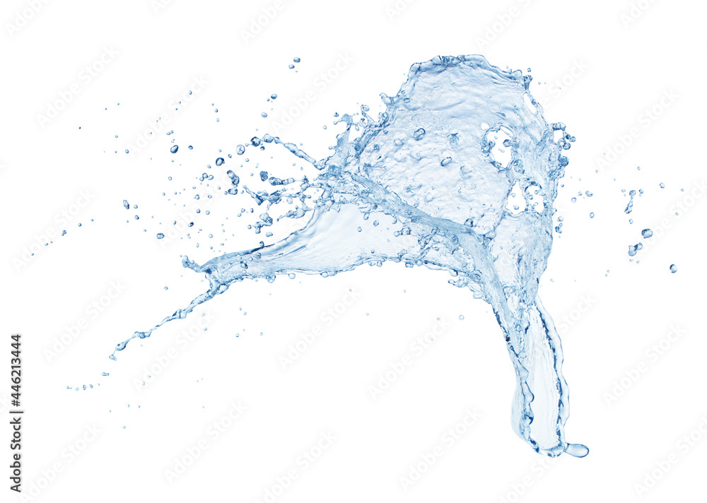 single water splash isolated on white background Stock Photo | Adobe Stock
