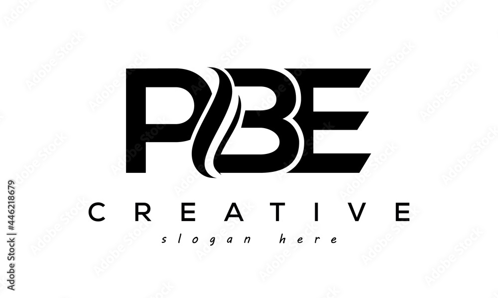 Letter PBE creative logo design vector Stock Vector | Adobe Stock