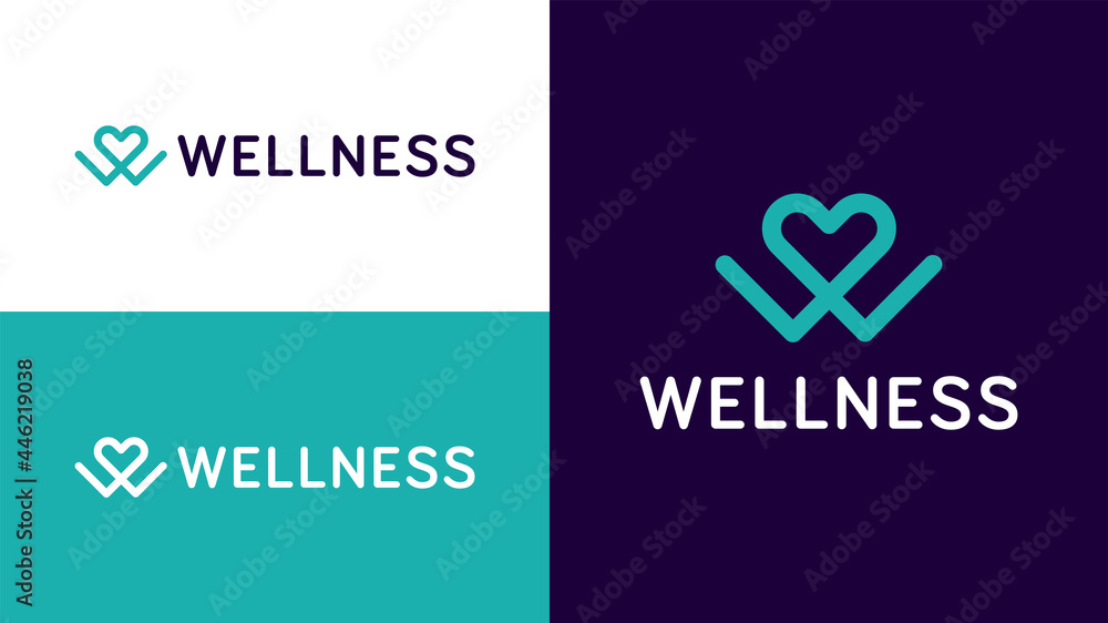 Wellness Logo Design Concept. Vector Logo Template for Health, Wellness ...