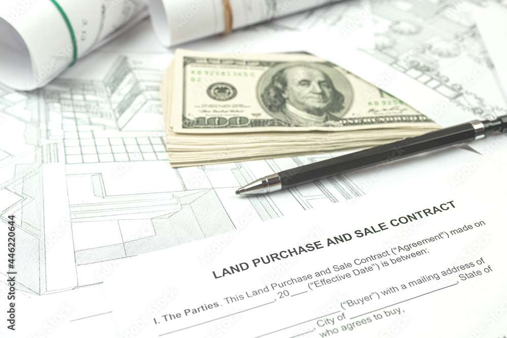 Construction of a building on a new plot of land according to ...