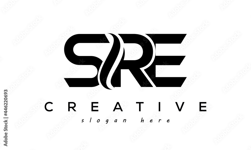 Letter SRE creative logo design vector Stock Vector | Adobe Stock