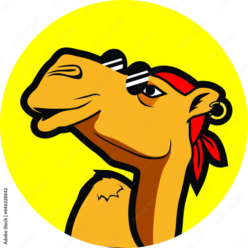 cartoon camel logo Stock Vector | Adobe Stock
