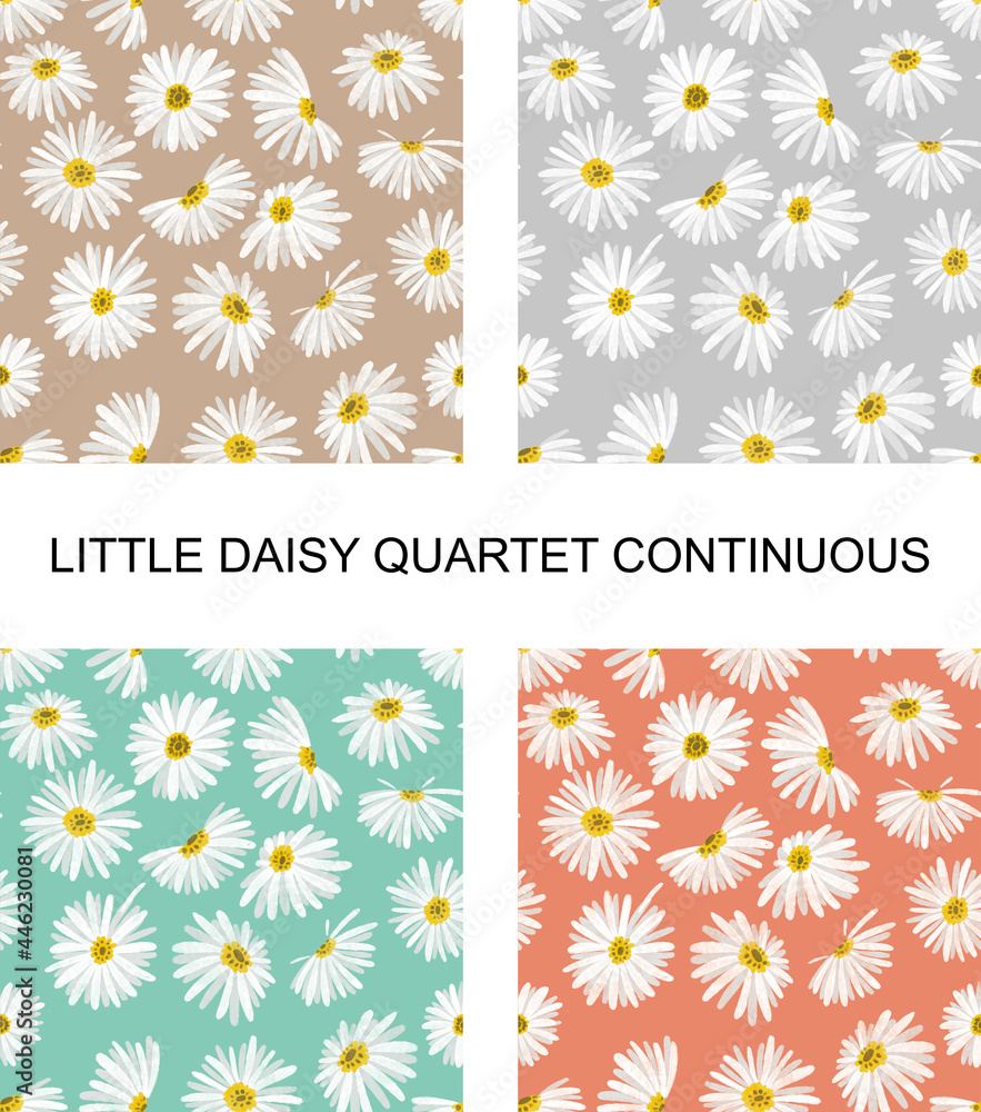 png / swatch established Little daisy quartet continuous illustration ...
