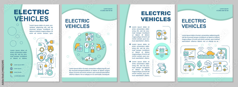 EV base propositions brochure template. Flyer, booklet, leaflet print ...