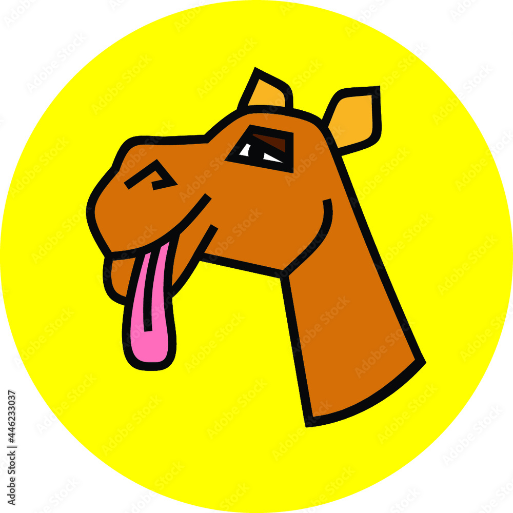 cartoon camel logo Stock Vector | Adobe Stock