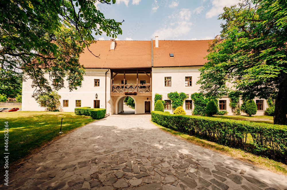 Cerveny Kamen Castle is a 13th-century castle in Slovakia. Castle with ...