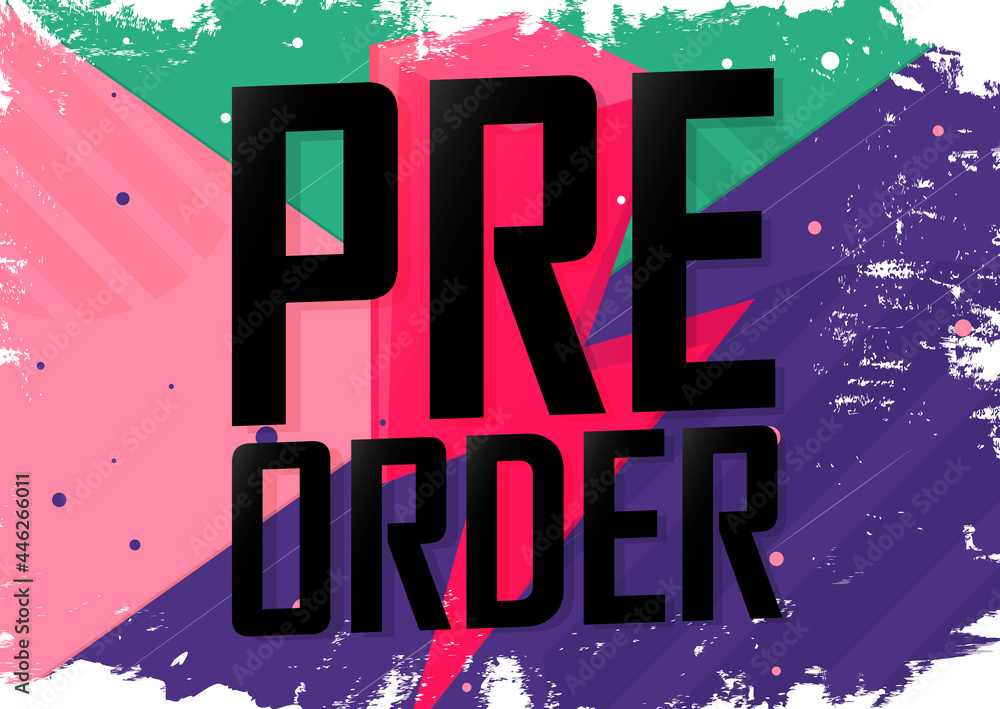 Pre-Order Sale, discount poster design template. Promotion banner for ...