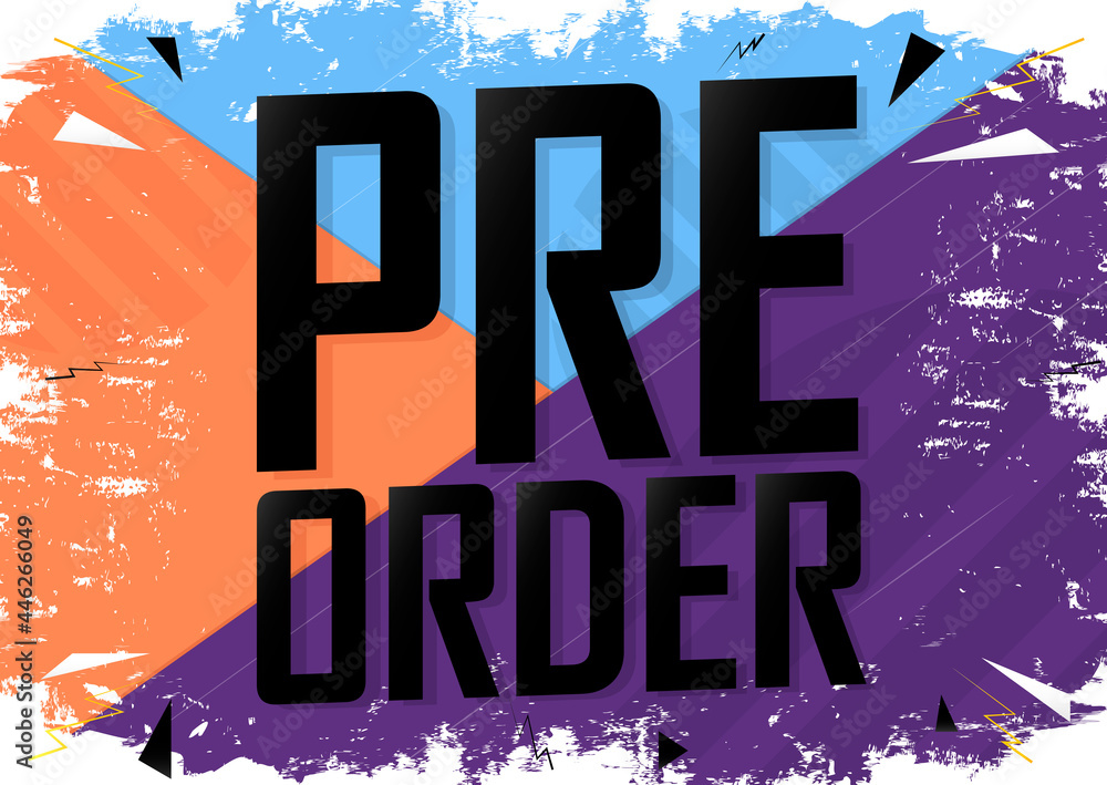 Pre-Order Sale, discount poster design template. Promotion banner for ...
