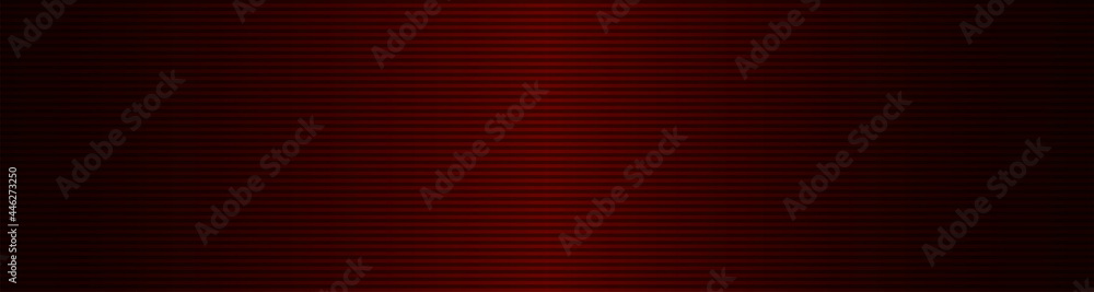 wide striped lined horizontal glowing background. Scan dark red screen ...