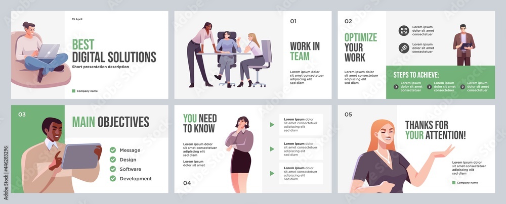 Presentation and slide layout background. Design template with business ...