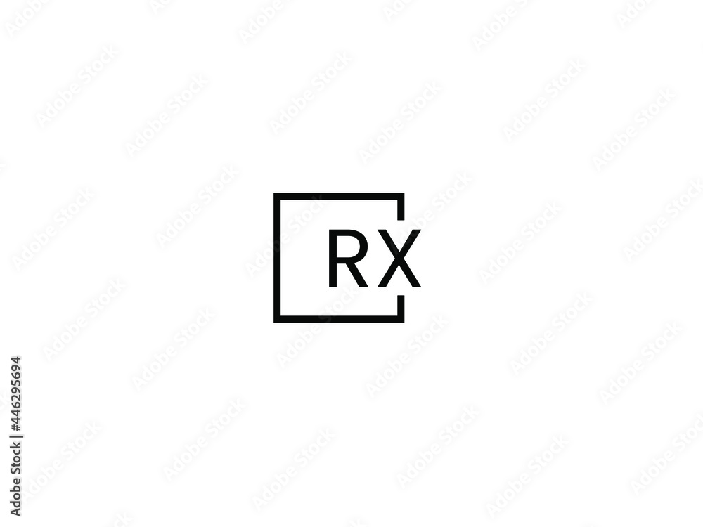 RX Letter Initial Logo Design Vector Illustration Stock Vector | Adobe ...