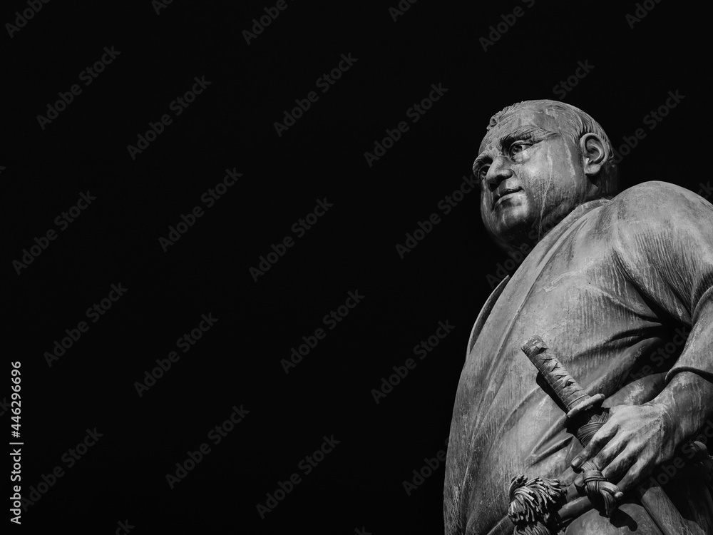 Saigo Takamori, the Last Samurai, bronze statue monument erected in ...