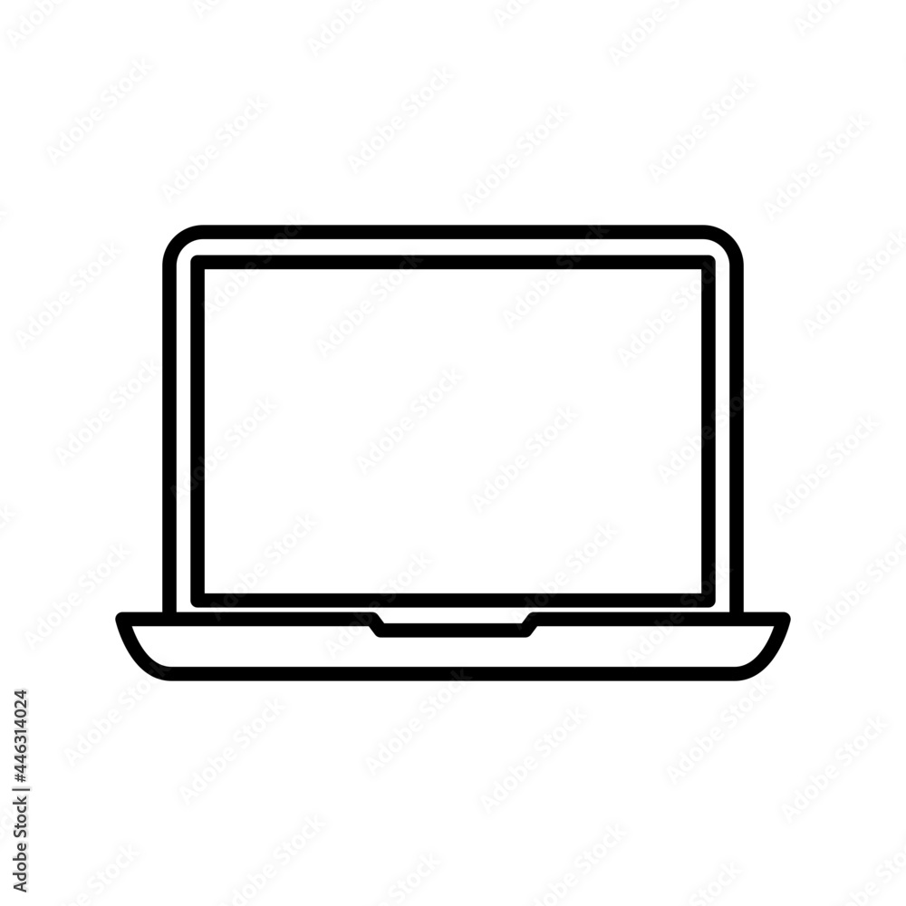 laptop icon Stock Vector | Adobe Stock