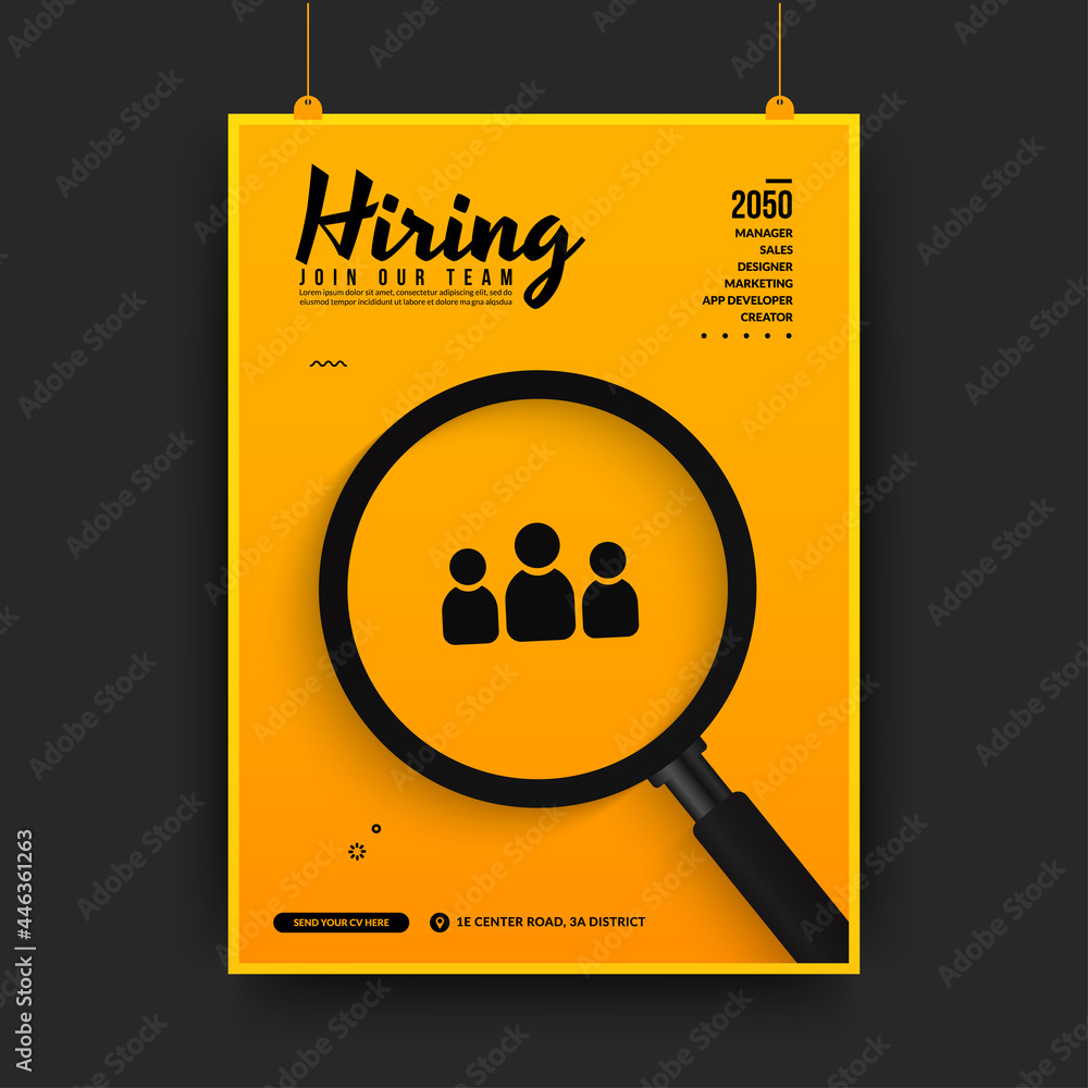 Realistic magnifying glass searching on outline icons, back to school ...