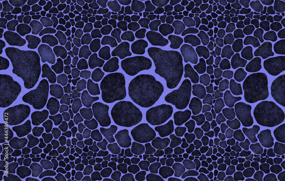 Smooth organic shapes in mosaic. Professional artwork. Abstract ...