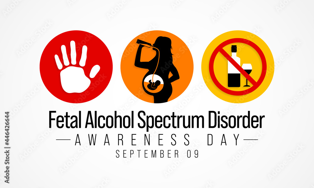 Stockvector International Fetal alcohol spectrum disorder awareness day ...