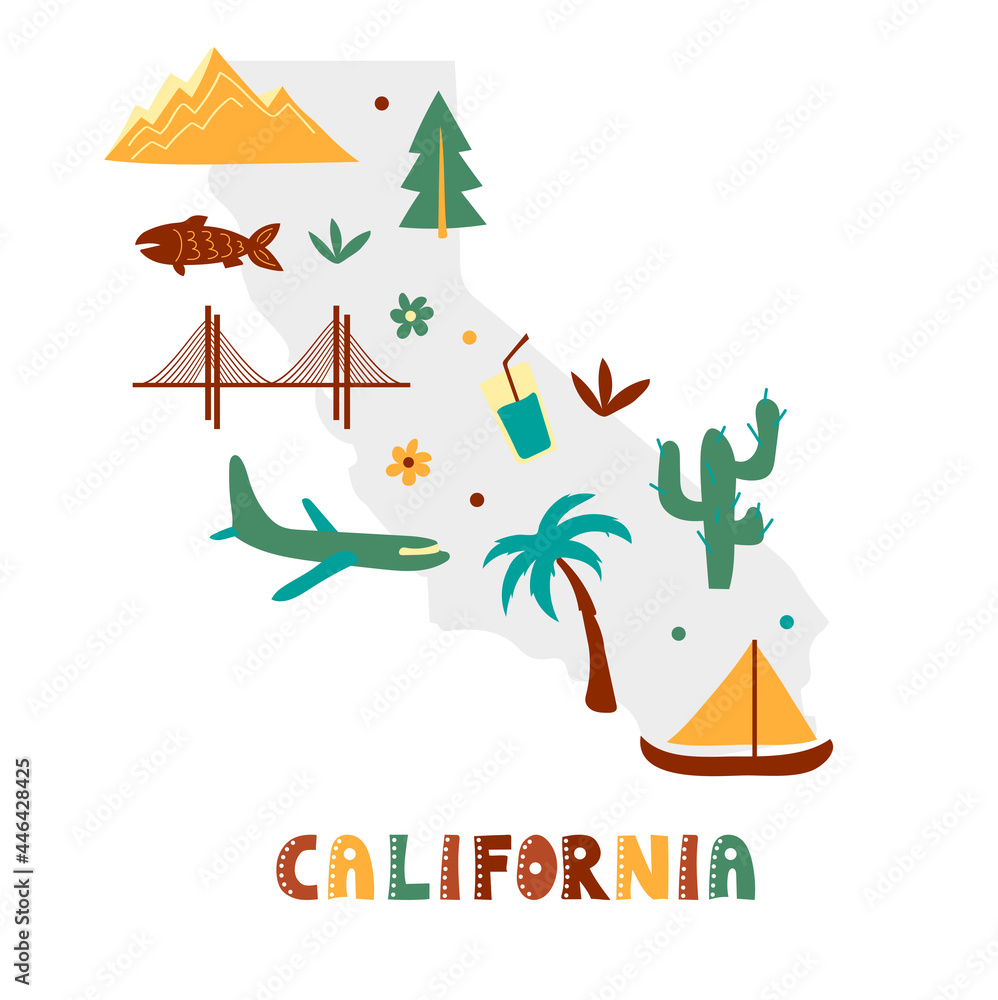 Simple California Map