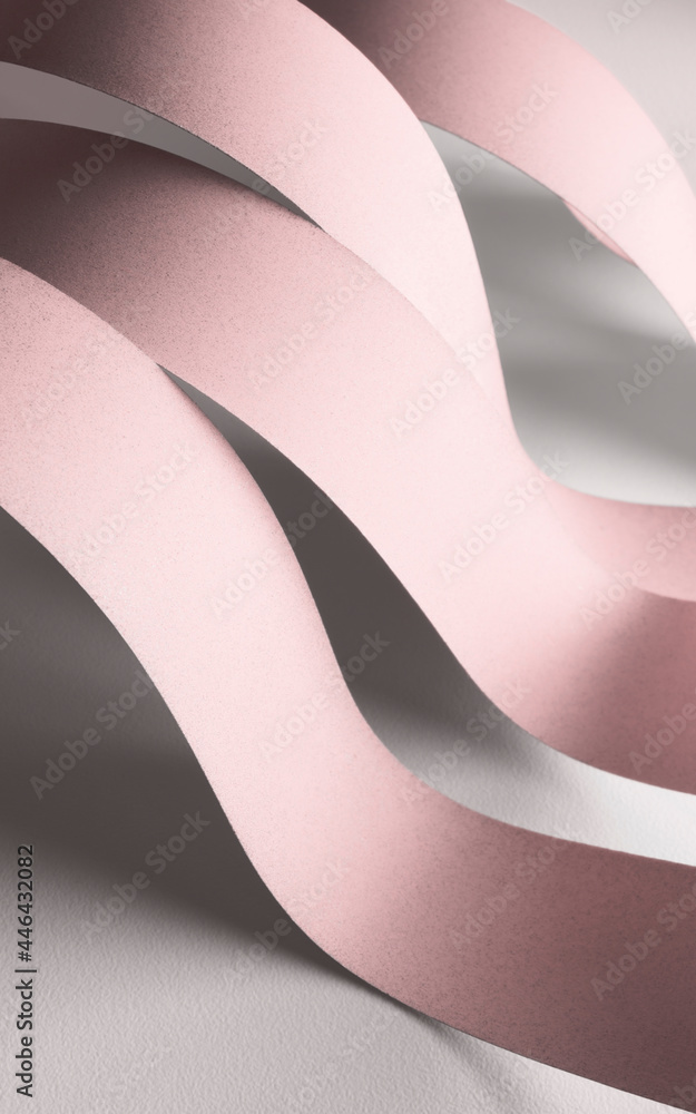 Wavy elements made paper, abstract background Stock Photo | Adobe Stock