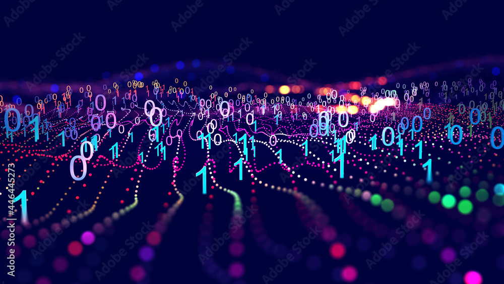 Information Field Binary Code Data Encoding Data Flow Digital Security Internet Technology