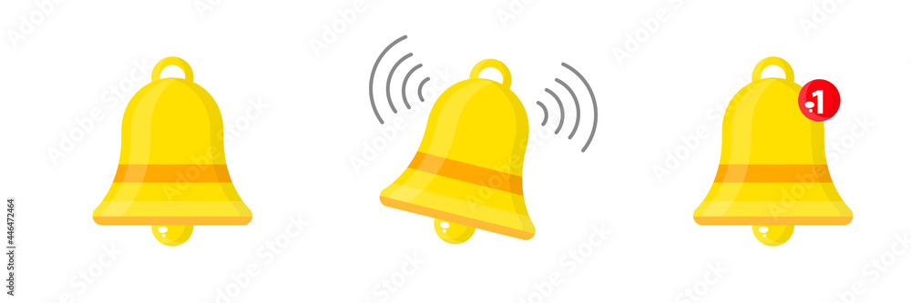 Notification icon vector, material design, Social Media element, User ...