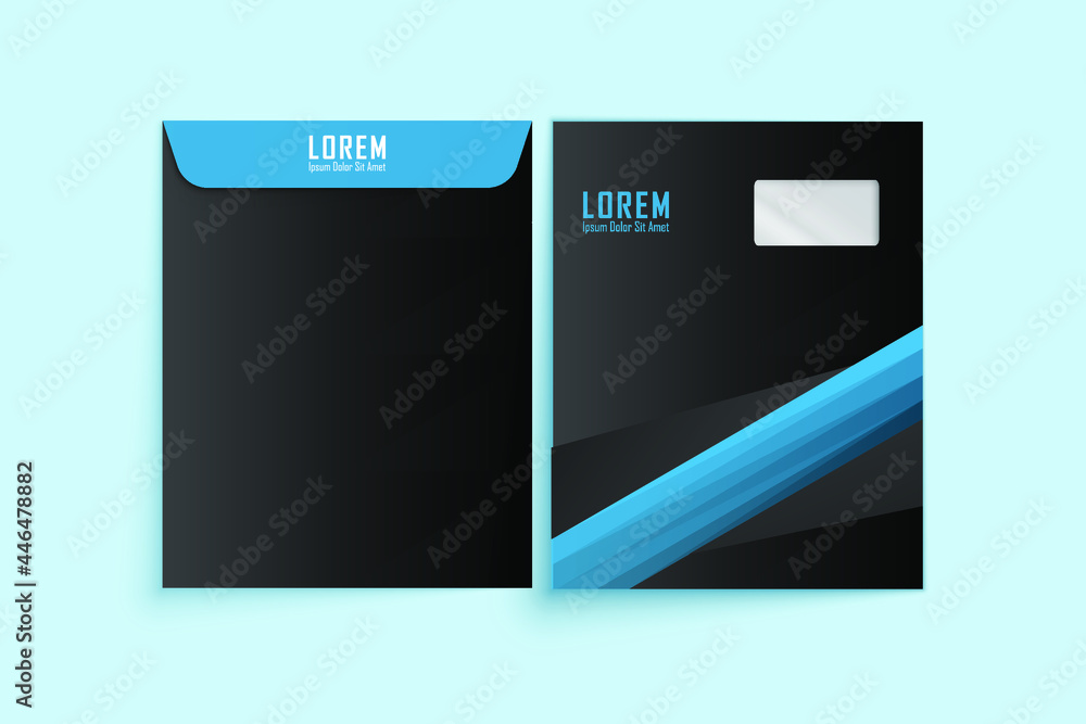 A4 Envelope template. Print ready template. C4 business Envelope ...