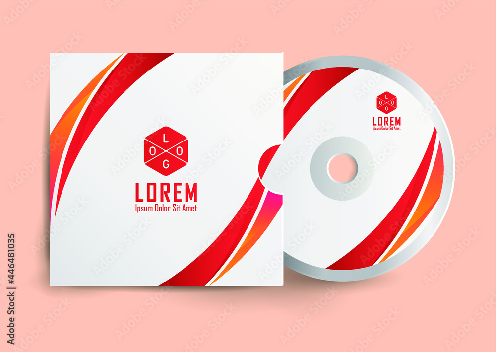 CD disk and Box label design. cd and DVD disc label design template, cd ...