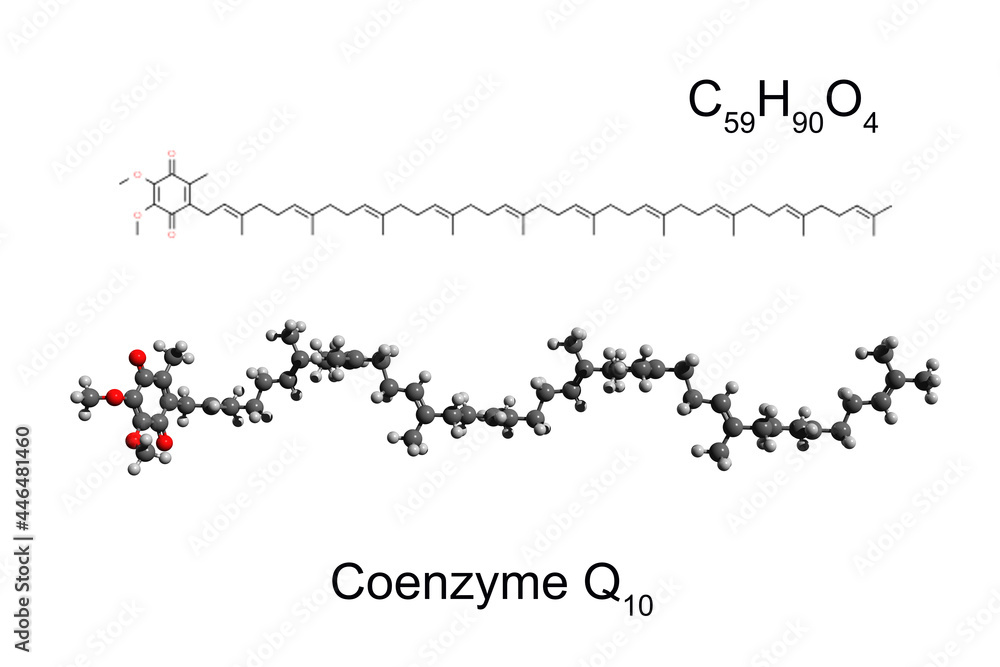 Photo & Art Print Chemical formula, skeletal formula, and 3D ball-and ...