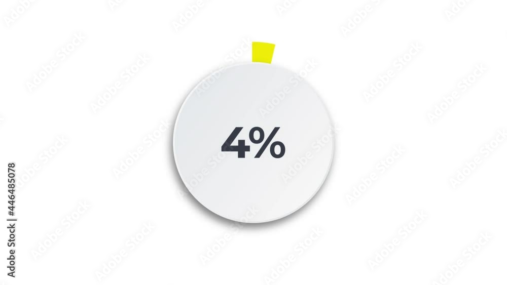 Infographics Circular Graph Animation Counting 0 to 100 Percentage ...