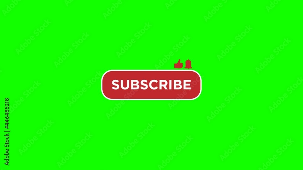 Subscribe Button Pop Up Animation Like Bell Notification and Mouse ...