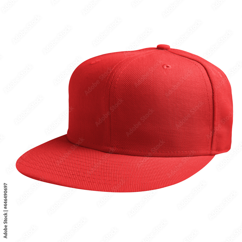 This Half Side View Luxurious Cap Mockup In Fiery Red Color, is made to ...