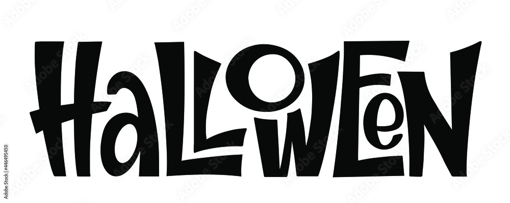 Halloween text. Handwritten calligraphy text for inspirational posters ...