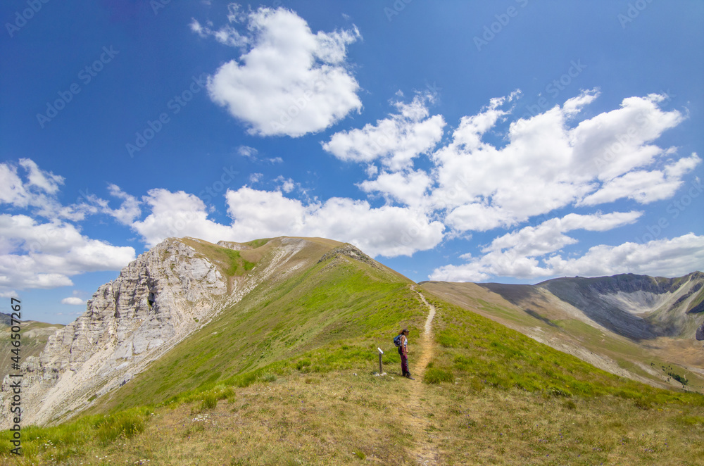 Monte Bove in Ussita (Italy) - The landscape summit of Mount Bove, nord ...
