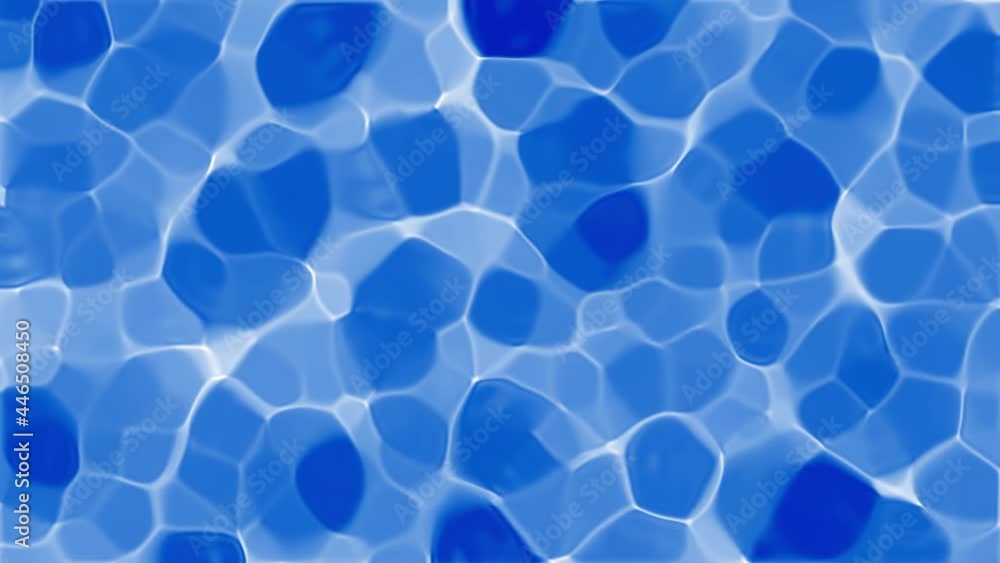 Wave blue caustics Background. Organic abstract white caustic water ...