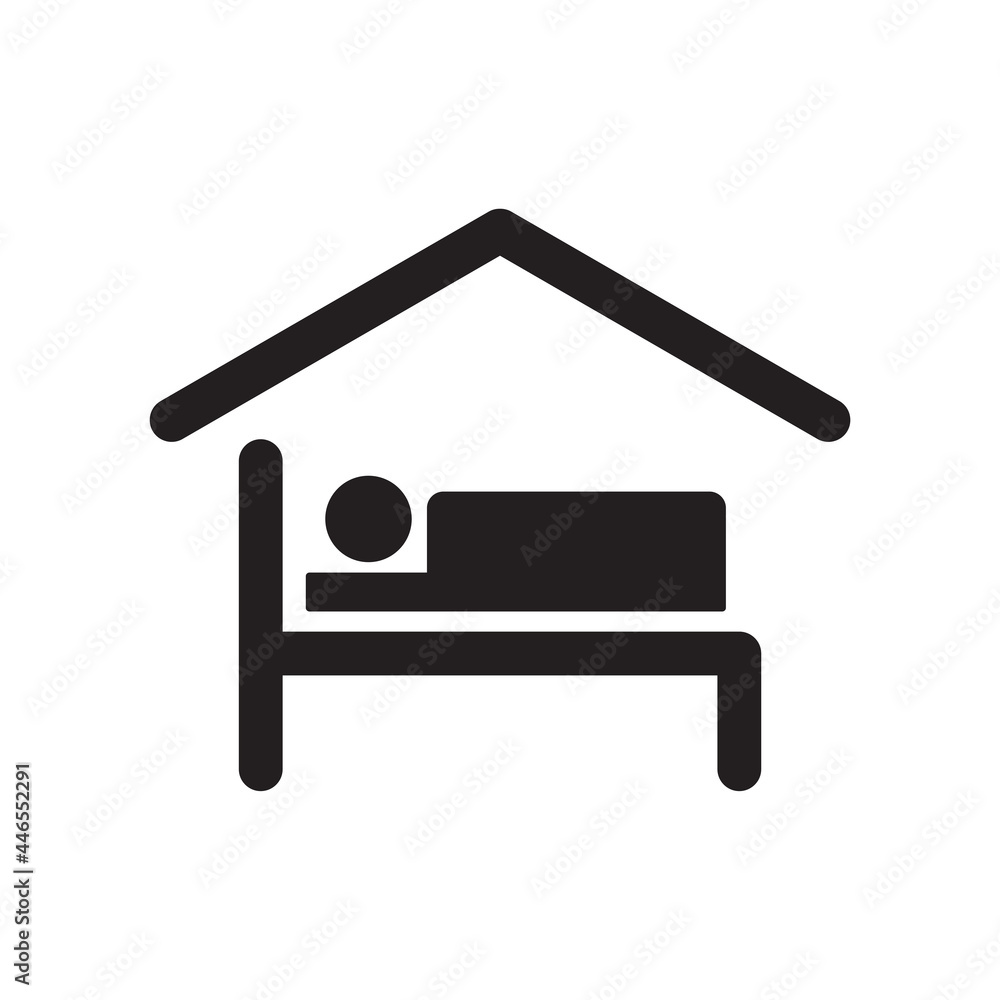 lodging icon , hotel icon vector Stock Vector | Adobe Stock