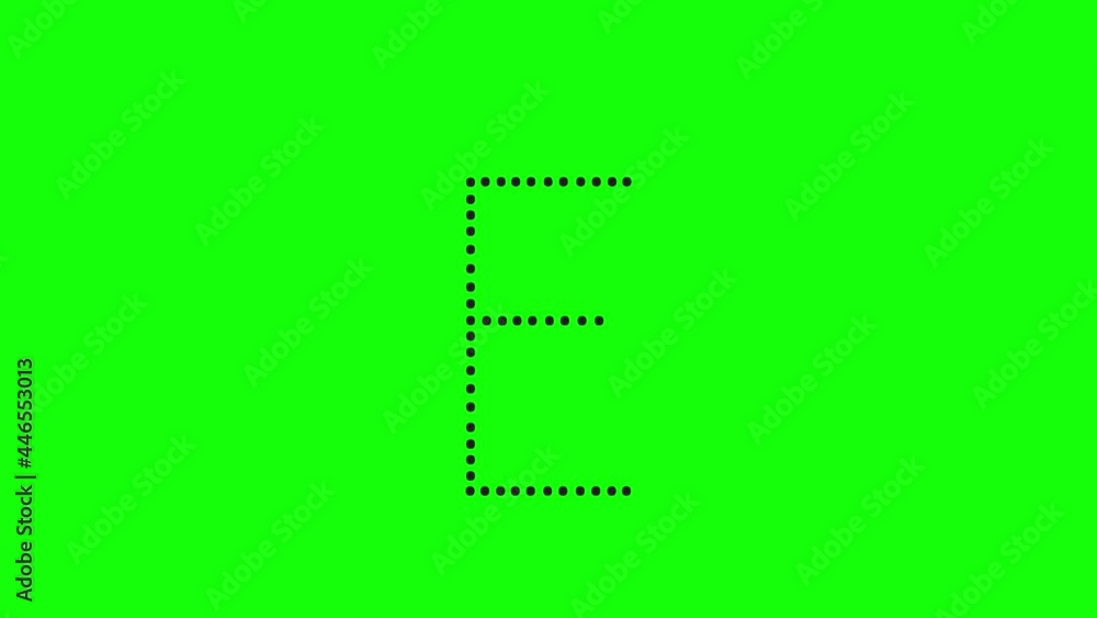 Tutorial for writing English alphabet. Trace the letter E with a pencil ...