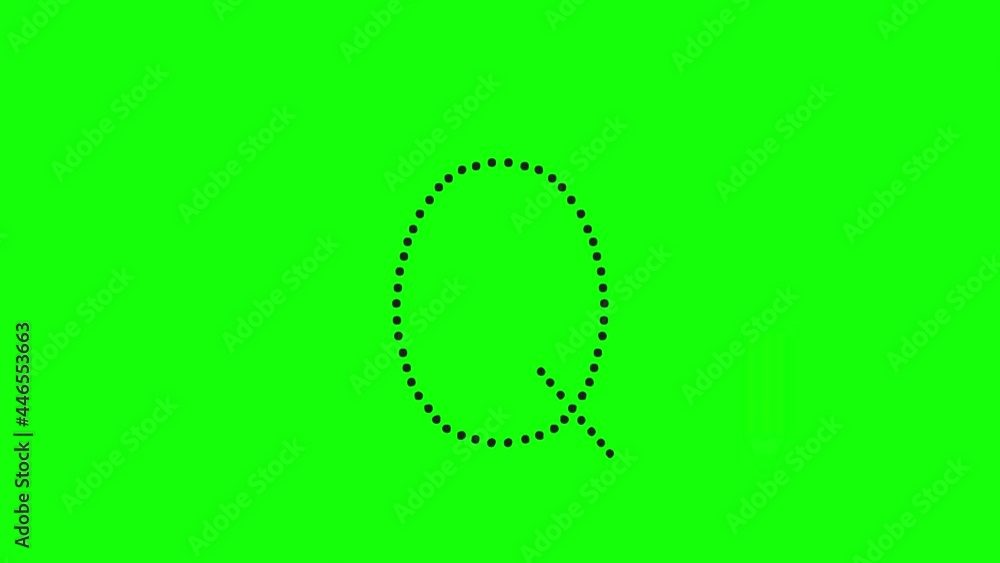 Tutorial for writing English alphabet. Trace the letter q with a pencil ...