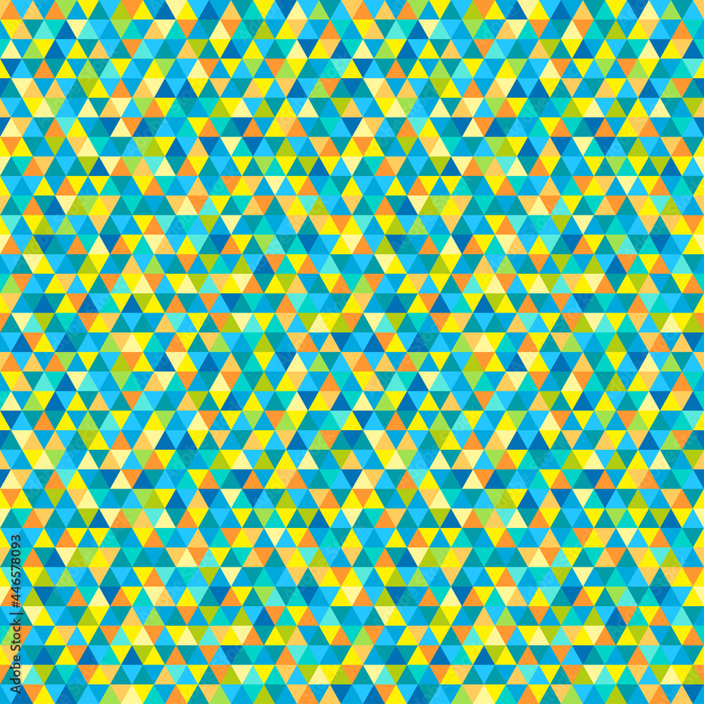 Seamless triangle pattern. Colorful wallpaper of the surface. Bright ...